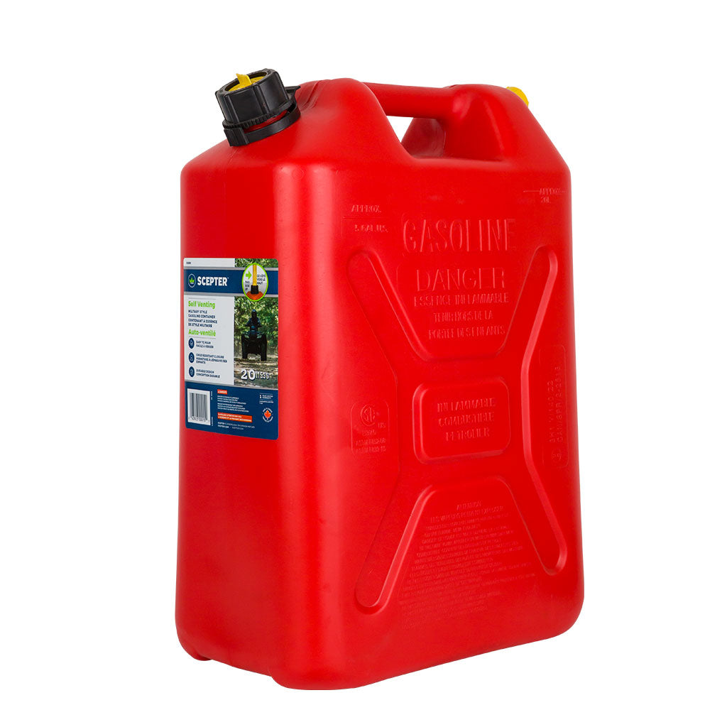 SCEPTER PLASTIC JERRY CAN RED 20L – Catch Pro Australia